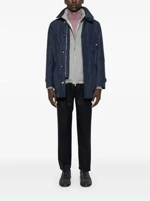 Brunello Cucinelli Wool Flannel Trousers - Blue