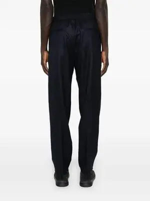 Brunello Cucinelli Wool Flannel Trousers - Blue