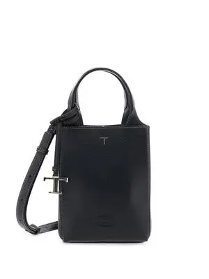 TOD'S Micro Handbag With T-pendant - Black