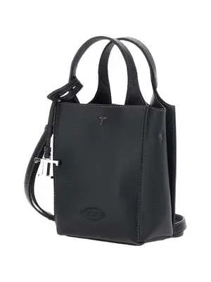 TOD'S Calf Leather Micro Handbag - Black