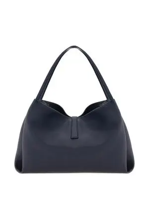 FERRAGAMO Large Leather Softened Tote Bag - Blue