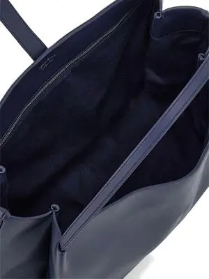 FERRAGAMO Large Leather Softened Tote Bag - Blue