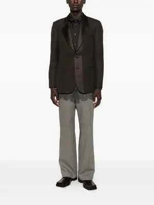 Fendi Single-breasted Wool Crêpe Tailored Blazer