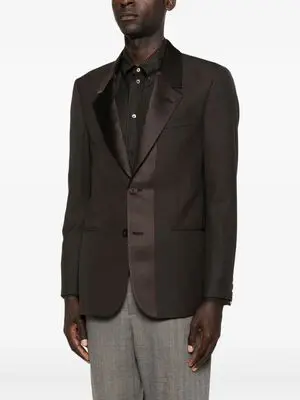 Fendi Single-breasted Wool Crêpe Tailored Blazer