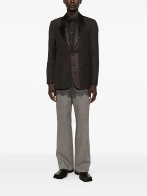 Fendi Single-breasted Wool Crêpe Tailored Blazer