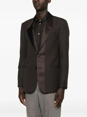 Fendi Single-breasted Wool Crêpe Tailored Blazer