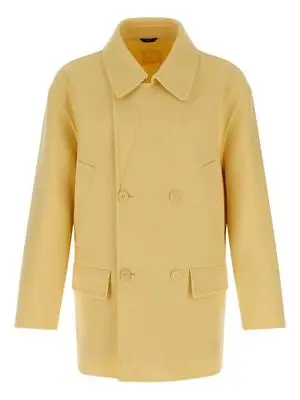 Fendi Wool Double-breasted Pea Coat - Multicolor
