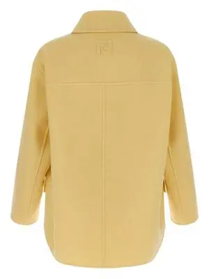Fendi Wool Double-breasted Pea Coat - Multicolor