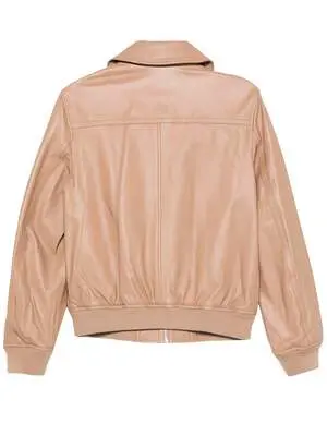 YVES SALOMON Zip-up Leather Jacket