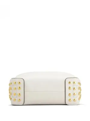 TOD'S Metal Dots Leather Mini Bag - White