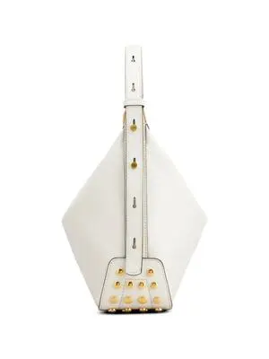 TOD'S Metal Dots Leather Mini Bag - White