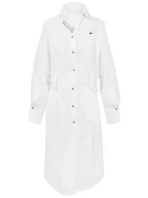 VIVIENNE WESTWOOD Cotton Shirt Dress - White