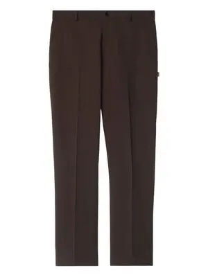 Burberry Slim Fit Cotton Chino Trousers - Brown