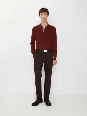 Burberry Slim Fit Cotton Chino Trousers