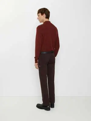 Burberry Slim Fit Cotton Chino Trousers