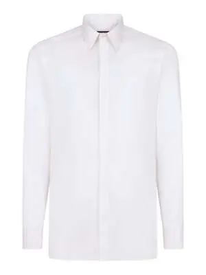 TOM FORD Cotton And Silk Classic Fit Shirt - White
