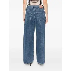 DIESEL® Denim Wide-leg Jeans - Blue