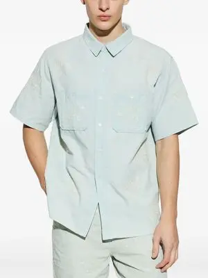 Kenzo Cartoon` Embroidered Short Sleeve Shirt