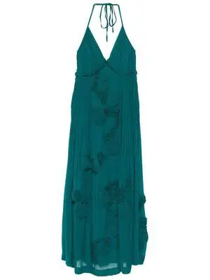 Dries Van Noten DRIES VAN NOTEN Drina Viscose Long Dress Green