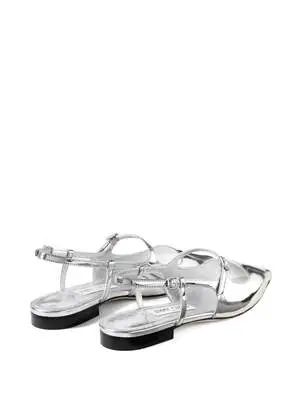JIMMY CHOO Didi Leather Ballet Flats