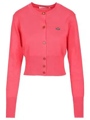 VIVIENNE WESTWOOD Cashmere Blend Cropped Cardigan - Multicolor
