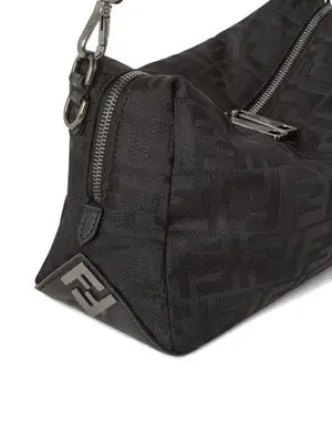 Fendi Squared Ff Lui Medium Leather And Nylon Bag