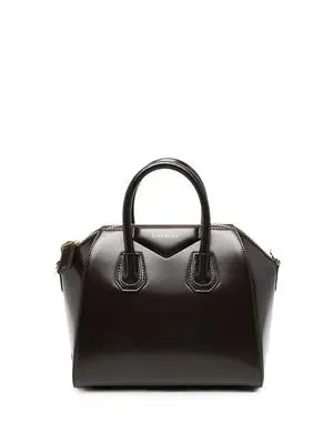 Givenchy Antigona Mini Box Leather Bag - Brown