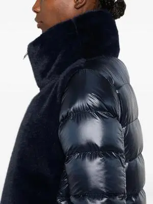 Herno Faux Fur-inserts Ultralight Padded Jacket - Blue