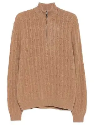 Etro Roma Cashmere Quarter-zip Jumper - Multicolor