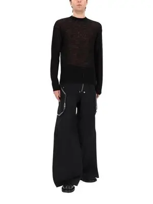 Rick Owens Penta Sheer Pull Sweater - Black