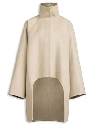 Alaïa Cappotto In Cashmere Asimmetrico - Multicolor