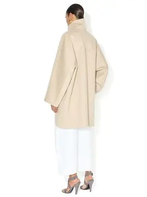 Alaïa Asymmetric Cashmere Coat - Multicolor
