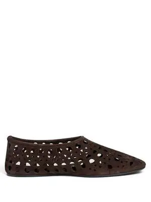 Alaïa Neo Vienne Flats - Brown