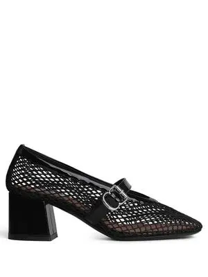 Alaïa Fishnet Pumps 55 - Black