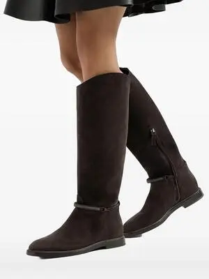 Brunello Cucinelli Knee High Boots - Brown