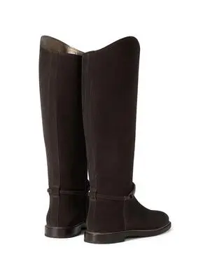 Brunello Cucinelli Knee High Boots - Brown