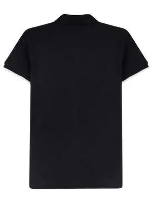 Moncler Piqué Polo Shirt With Logo Patch