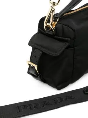 Prada Re-nylon And Leather Explore Small Bag - Black