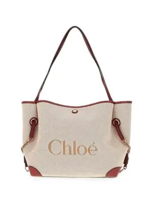 Chloé Clover Canvas And Leather Shoulder Bag - Multicolor