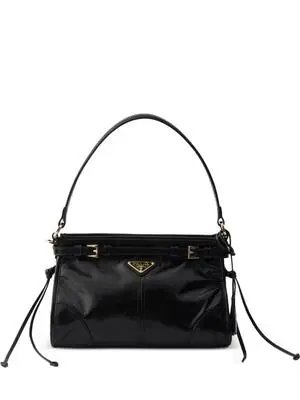 Prada Bonnie Small Leather Handbag - Black