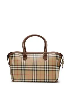 Burberry Check Zip Tote Bag - Multicolor
