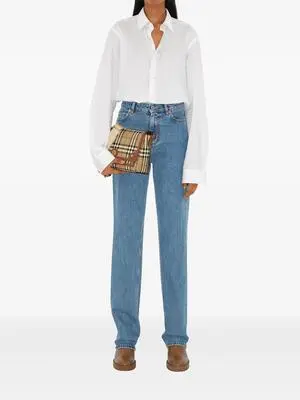 Burberry Checked Crossbody Bag - Multicolor