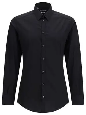 Dolce & Gabbana Stretch-poplin Shirt - Black