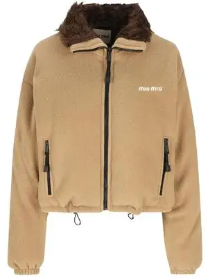 Miu Miu Fleece Down Jacket - Multicolor