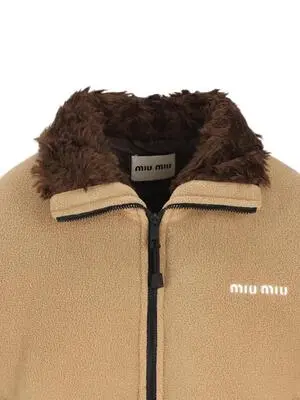 Miu Miu Fleece Down Jacket - Multicolor