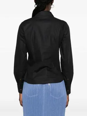 VIVIENNE WESTWOOD Cotton Orb-embroidered Shirt - Black
