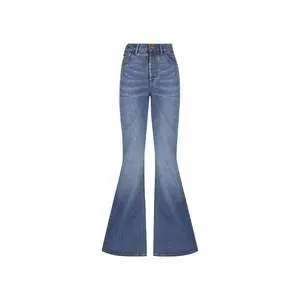 Chloé Cotton Denim Flared Jeans - Blue
