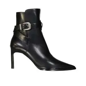 Celine Jodphur Leather Boots - Black