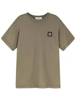 Stone Island Slim Fit T-shirt With Compass Badge - Green