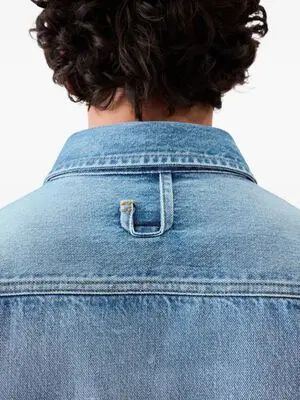 Jacquemus La Chemise De-nimes Simon With Embroidered Logo